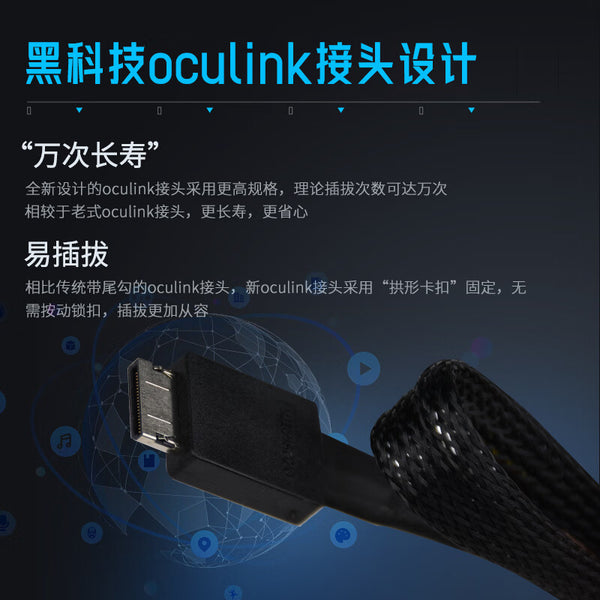 Metaphyuni EG01 EGPU Dock with OCulink Port Built-in 550W Power Supply ...
