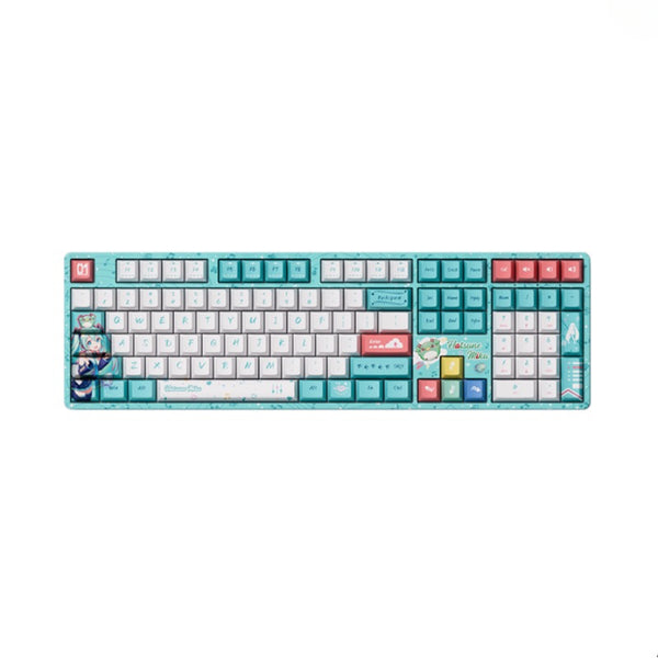 Akko x Hatsune Miku Limited Edition Mechanical Keyboard Wired Tri-mode ...
