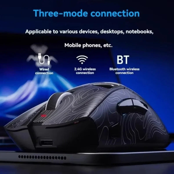 AULA SC620 Wireless Gaming Mouse 3-Mode Bluetooth Rechargeable Lightwe ...