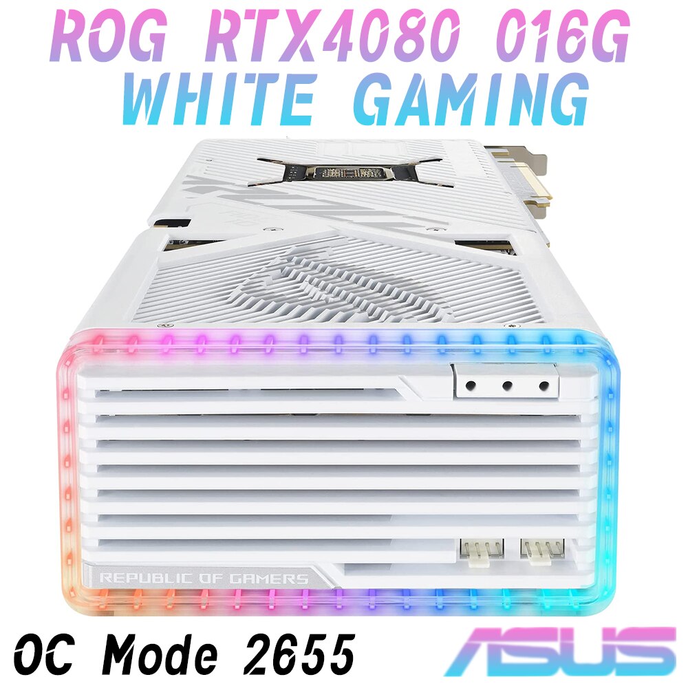 ASUS ROG STRIX RTX 4080 O16G WHITE GAMING Graphics Card GDDR6X 16GB ...
