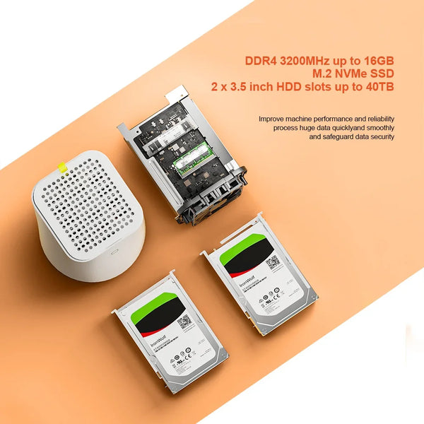 Intel Celeron N100 NAS Mini PC SSD Windows 11 Computer Dual – Minixpc