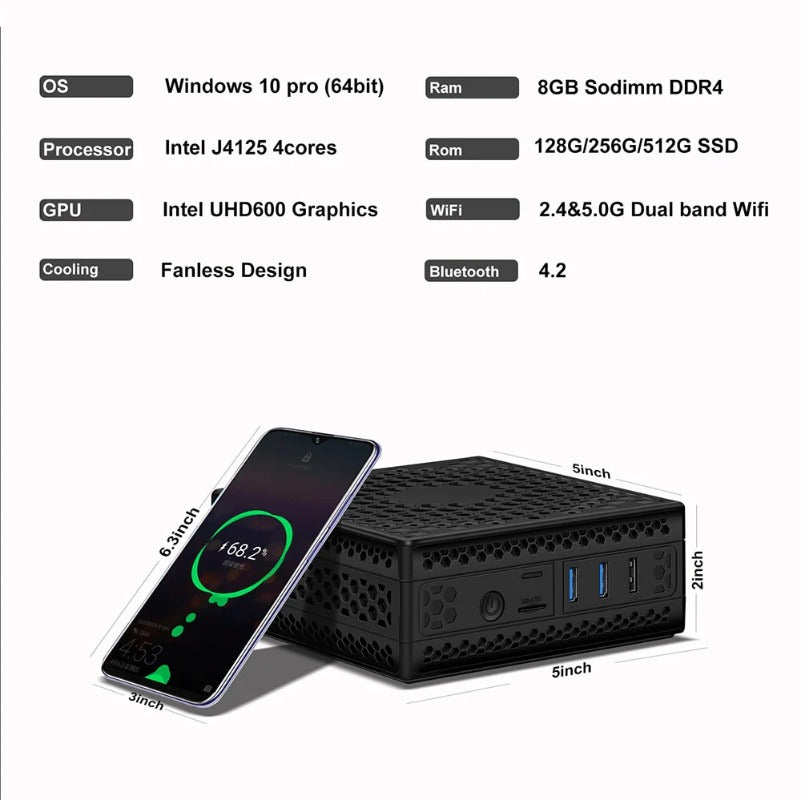 Buy Best Fanless Mini PC with Windows 11 System Free Shipping – Minixpc