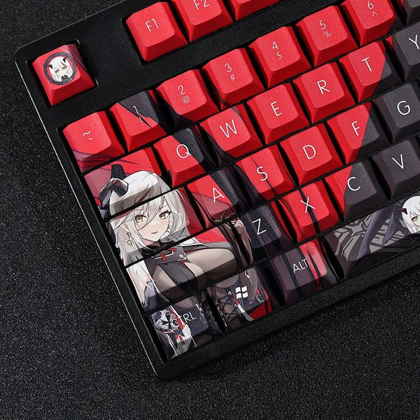 Azur Lane Kms Agir Keycaps Sublimation 108 Key Pbt Keycap Sexy Hentai ...